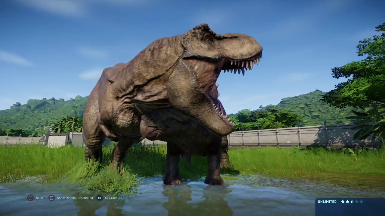 Jurassic World Evolution Modified Triceratops Vs Tyrannosaurus Rex