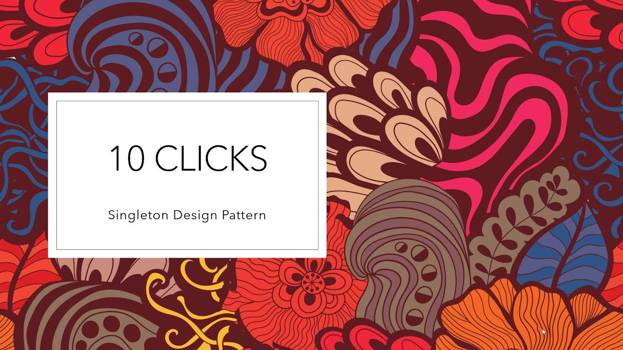 Singleton Design Pattern Youtube