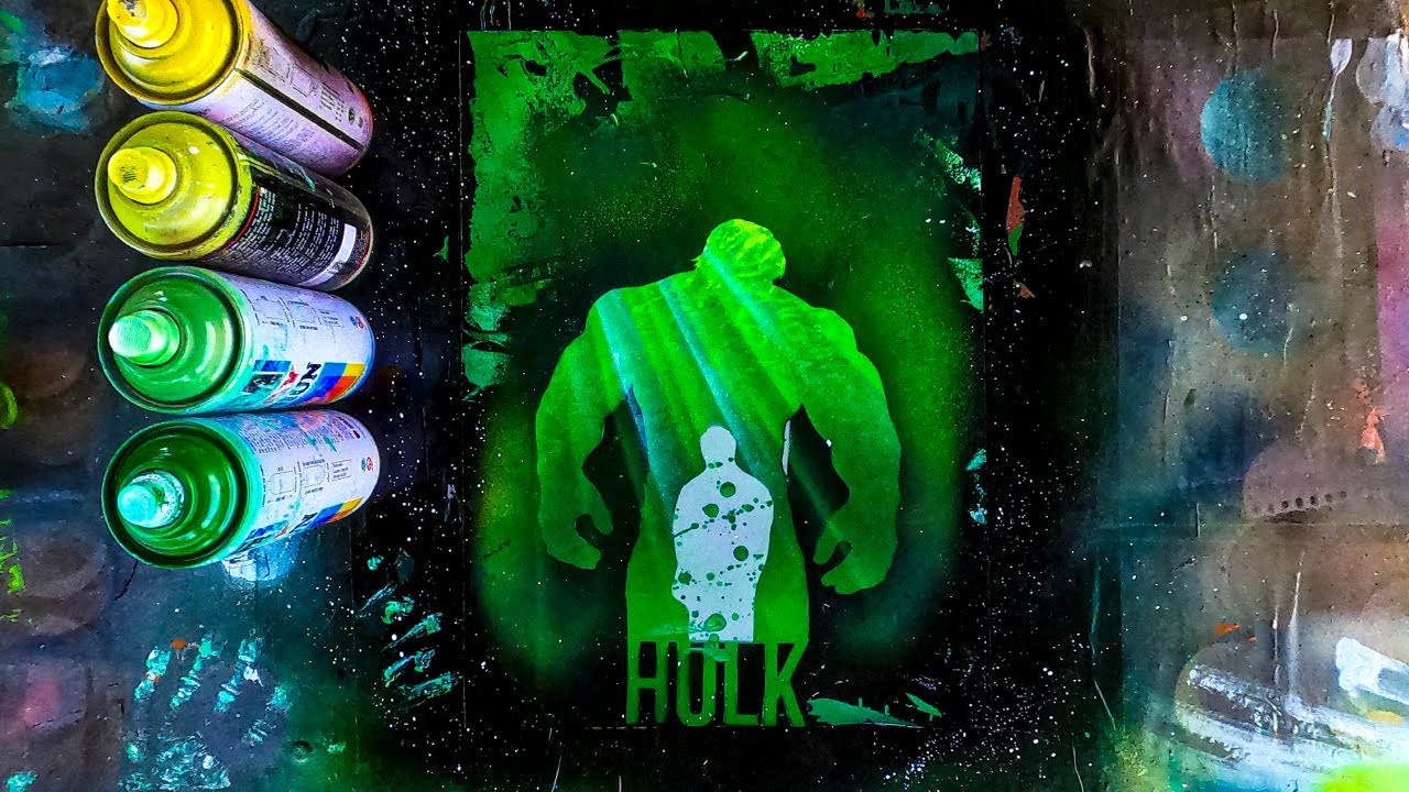 How To Spray Paint Hulk Tutorials For Beginner | Hulk Avengers Spray ...