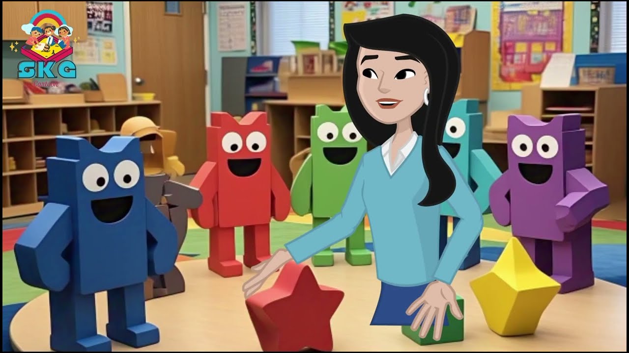 Color Crew & Shape Squad Teach Colors & Shapes | Fun for Kids | English ...