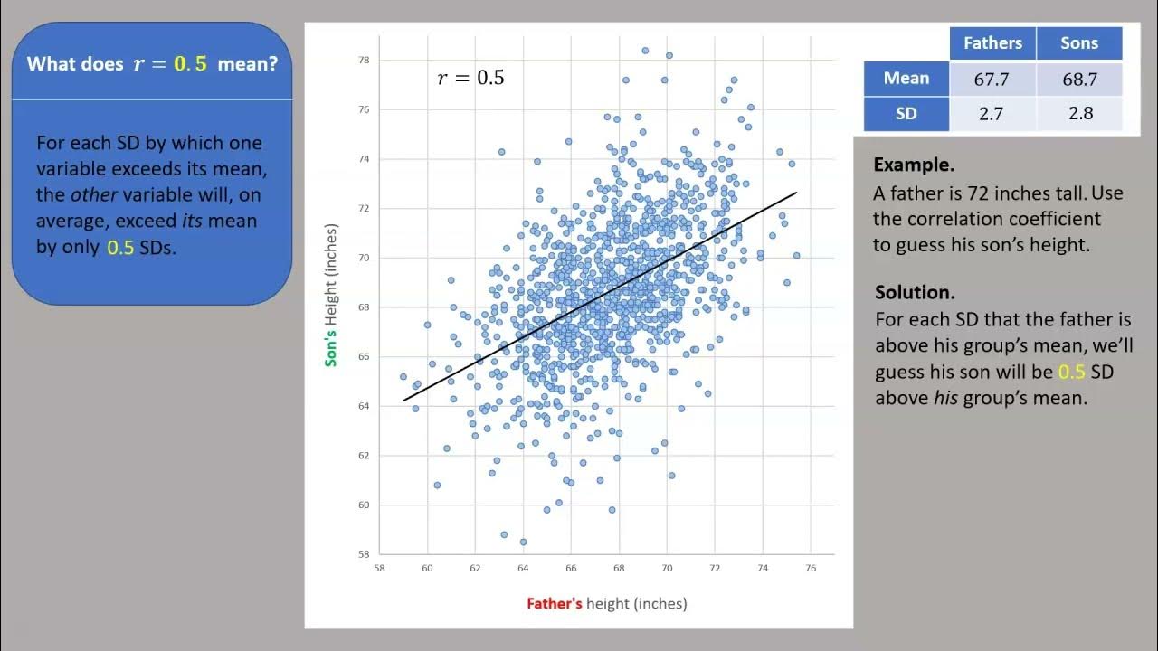11. Correlation and Regression - YouTube