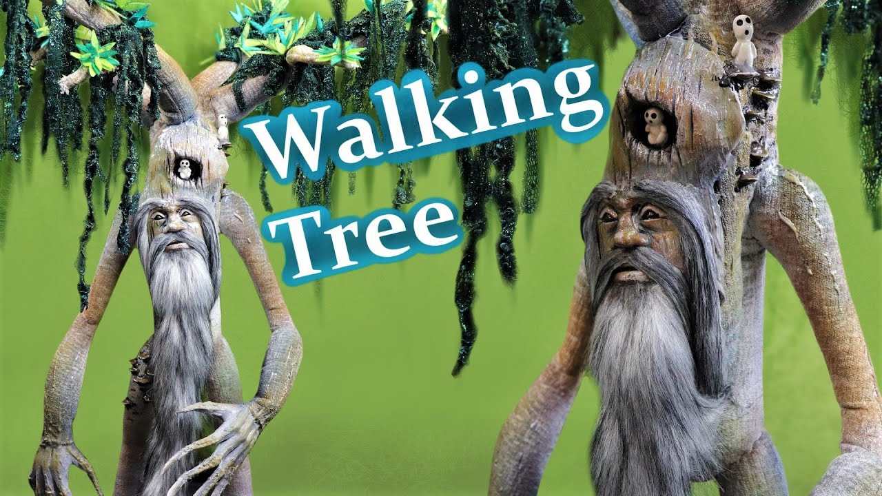 Making A Fantasy Walking TREE Creature || Posable ArtDoll Tutorial ...