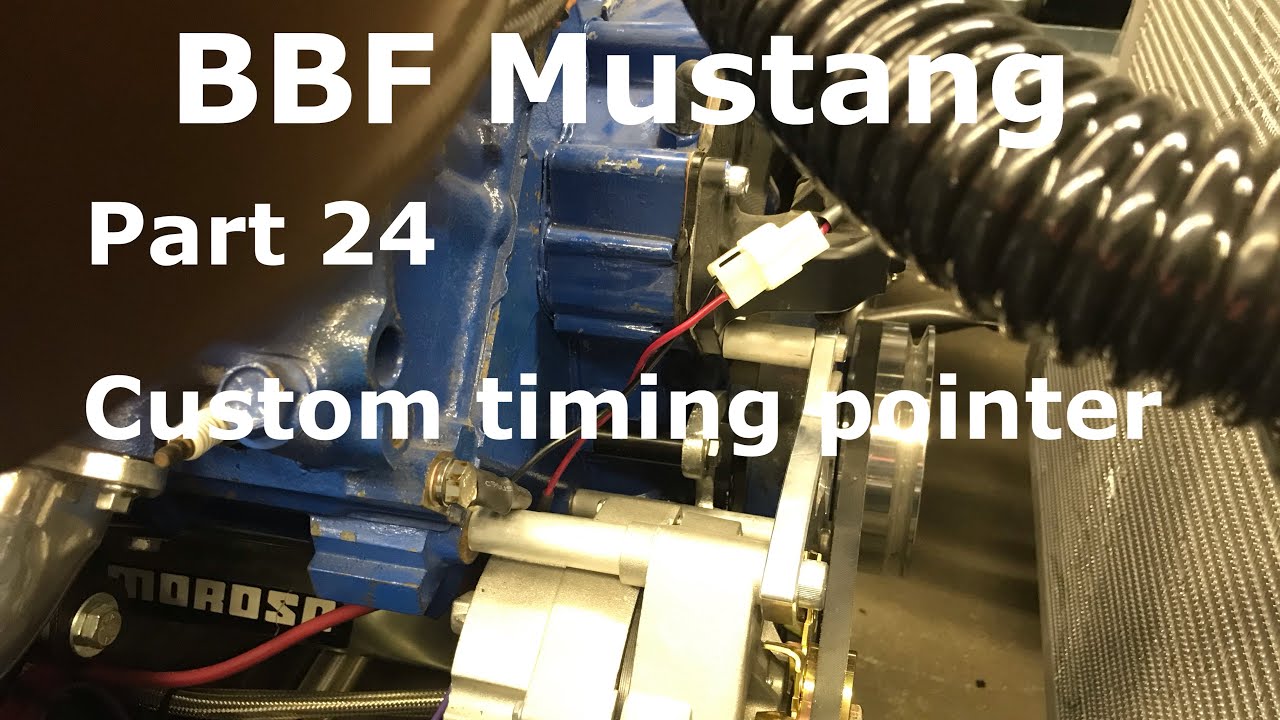 07 mustang gets a custom timing pointer - YouTube