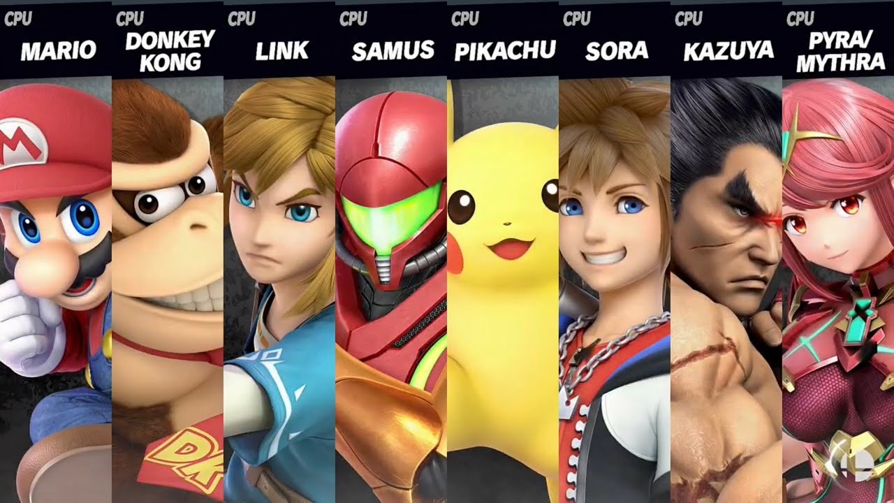 Super Smash Bros. Ultimate - Original & DLC Fighters - YouTube
