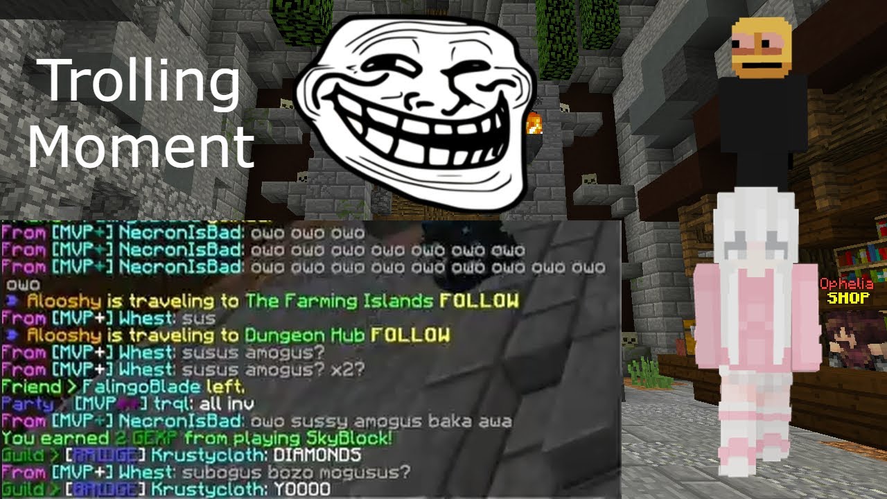 bullying @rm_rf_slash_npr moment | Hypixel Skyblock - YouTube