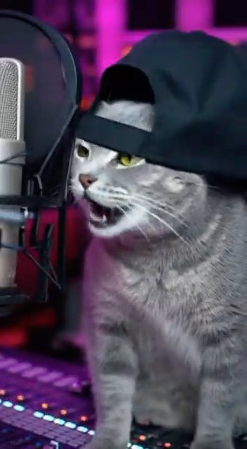 Rapper Cat 🎤😹 The Funniest Feline Flow You’ll Ever Hear! #cat #cats # ...