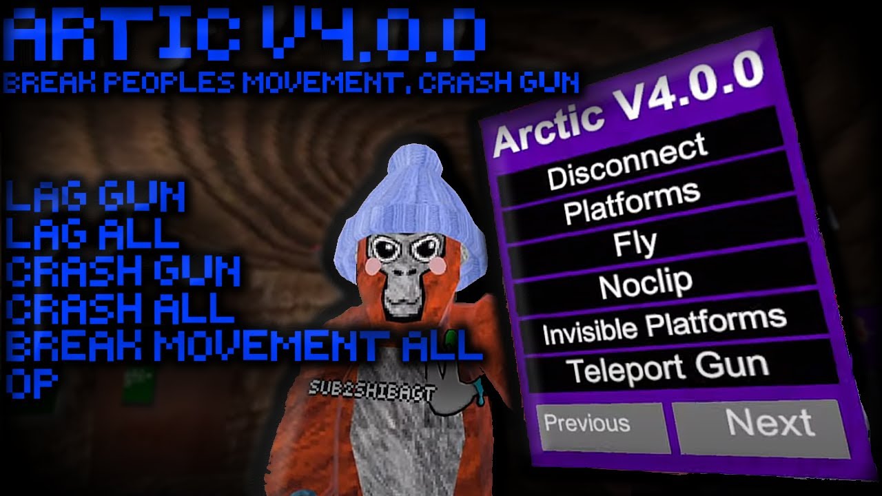 THIS MENU CAN BREAK PEOPLES MOVEMENT.... | CRASH GUN | ARTIC V4.0.0 ...