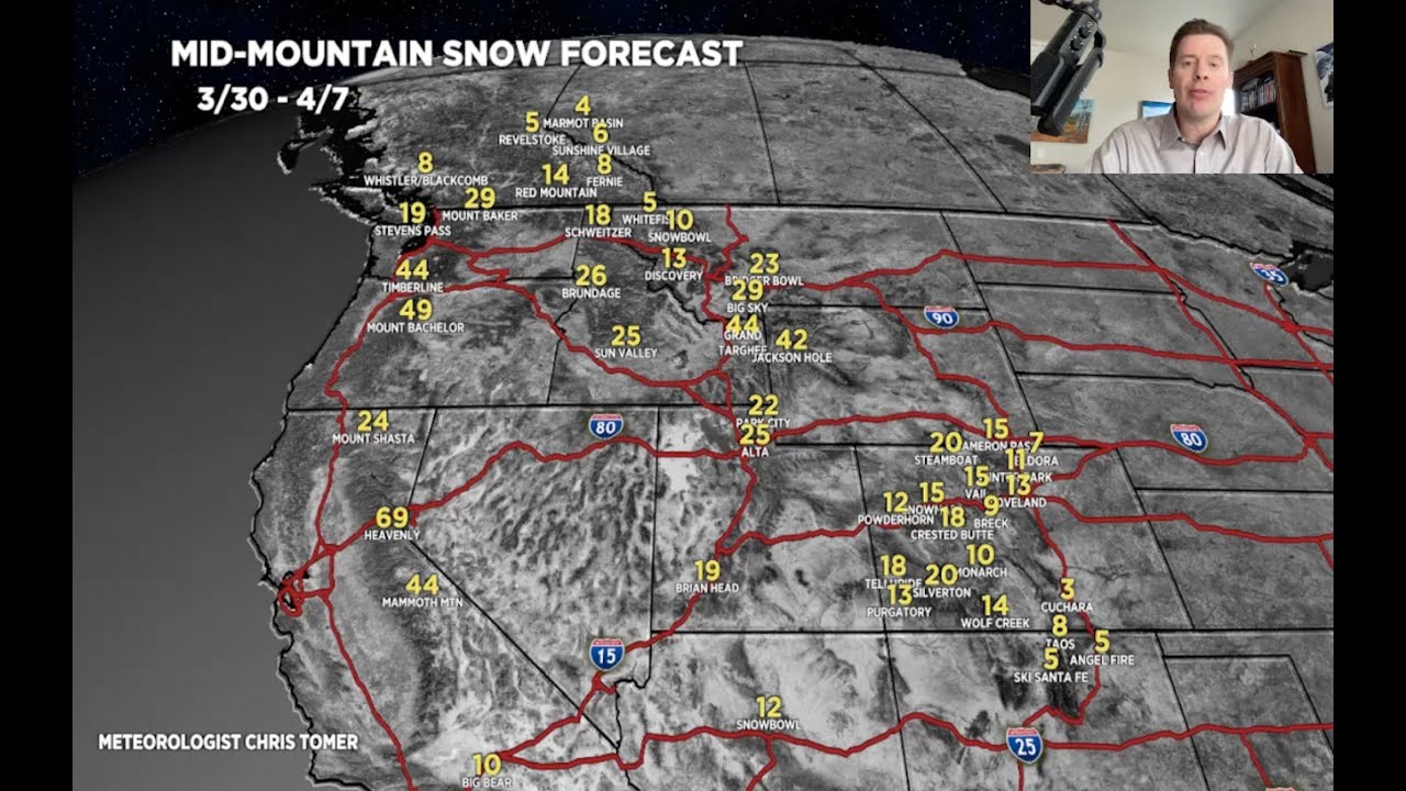 North America Snow Forecast for the First Week of April - YouTube