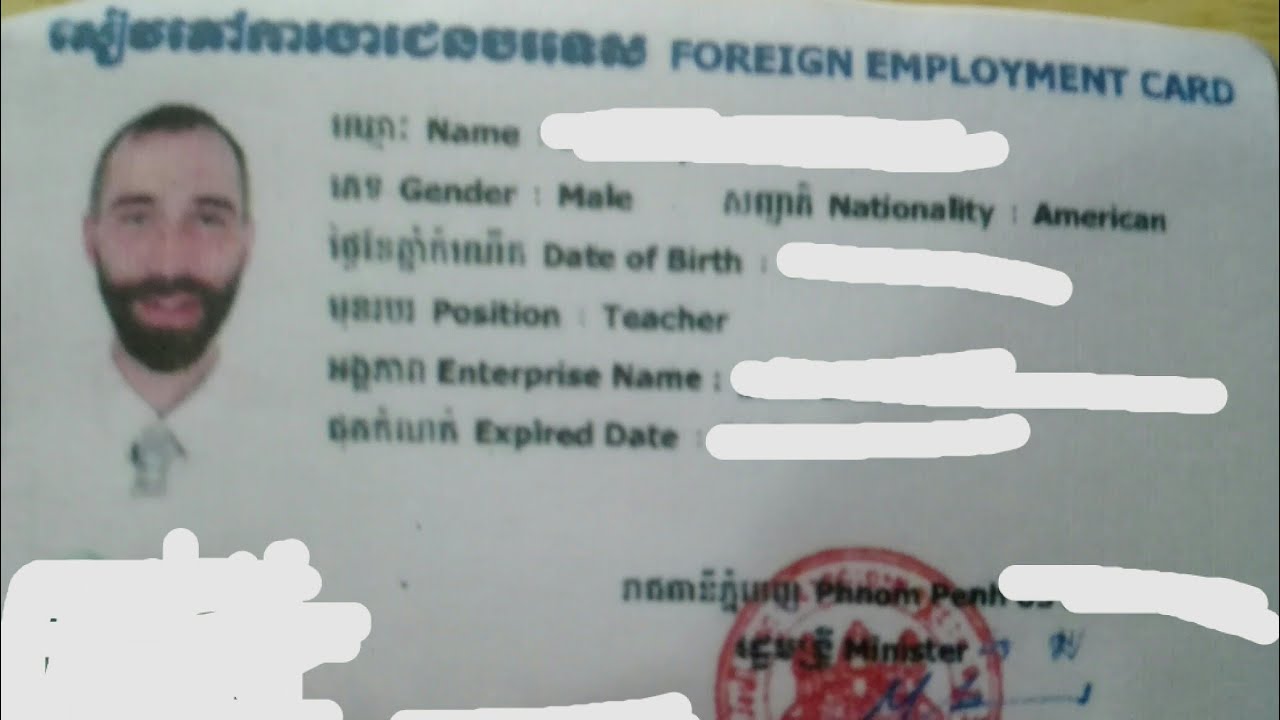 Basic visa/ work permit video: teachers Cambodia - YouTube
