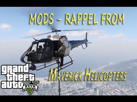 GTA 5 PC MODS - Rappel From Maverick Helicopters - YouTube