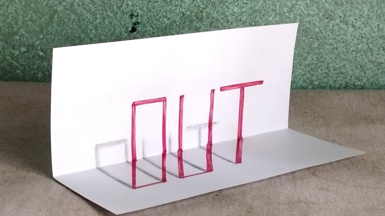 how to draw amazing 3D drawing on paper for beginners. - YouTube