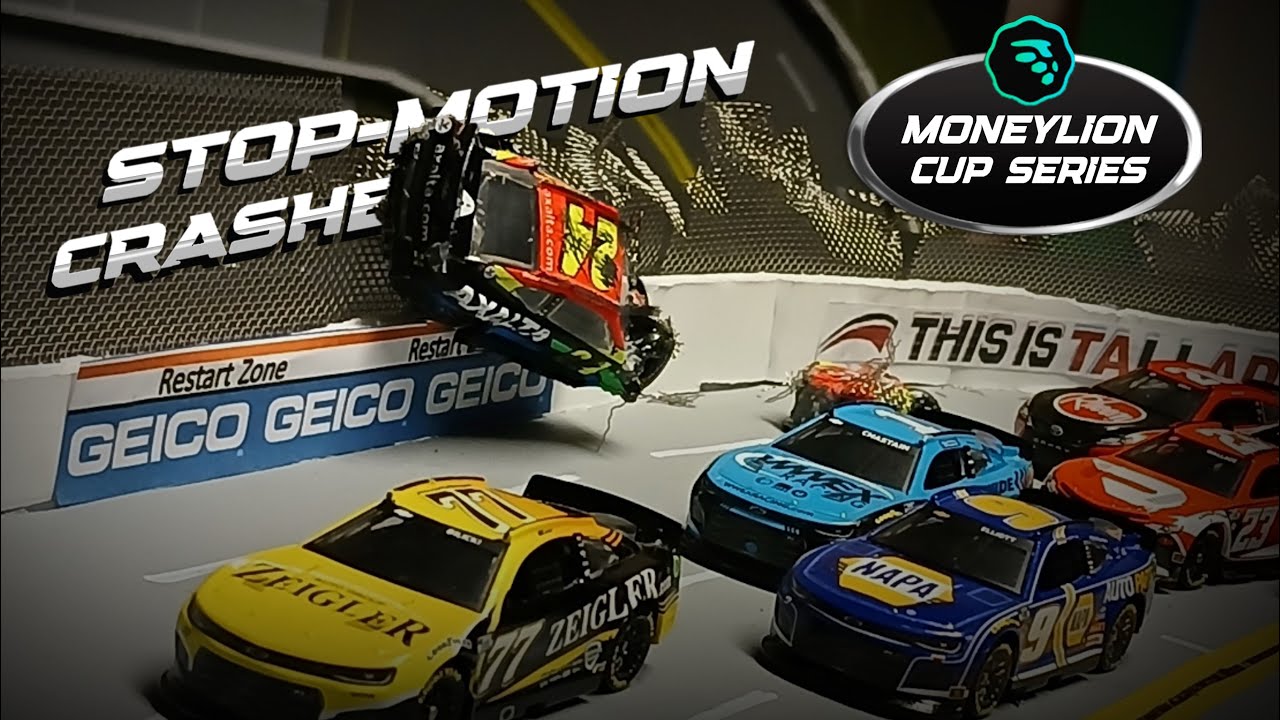 Best of the WORST Nascar Diecast Crashes in MLCS Season 2 - YouTube