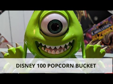 Disney 100 Mike Wazowski popcorn bucket Cinemex - YouTube