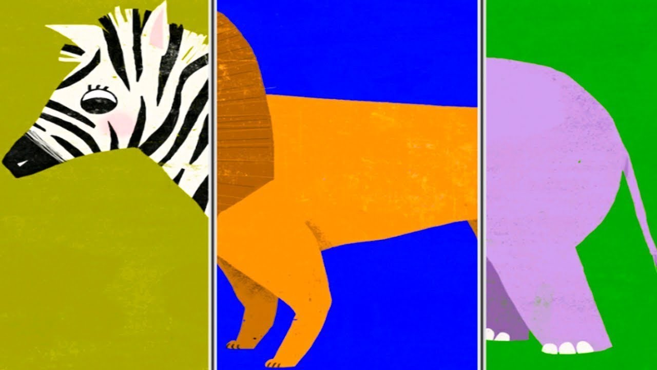 Baby Play Animal Match Up - Learn Animal Names Combined Real Animals ...