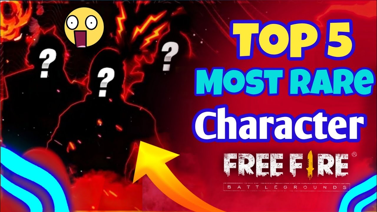 TOP 5 MOST RARE CHARACTERS 🔥- GARENA FREEFIRE ️ - YouTube