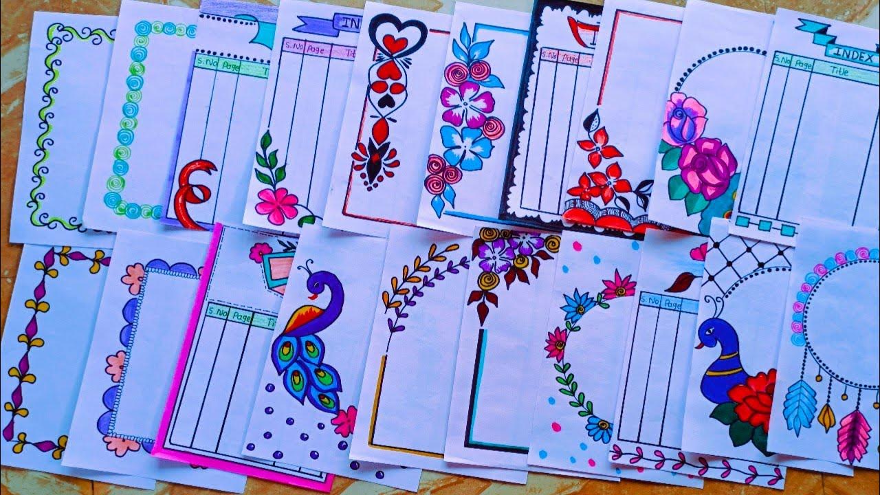 20 NEW BORDER DESIGNS /PROJECT WORK DESIGNS/DESIGN FOR PROJECT WORK ...