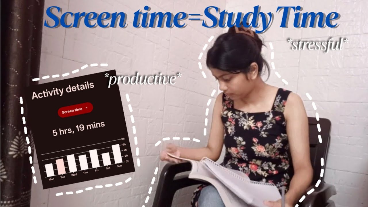 Swapping my SCREEN TIME with my STUDY TIME🥴 | *productive* - YouTube