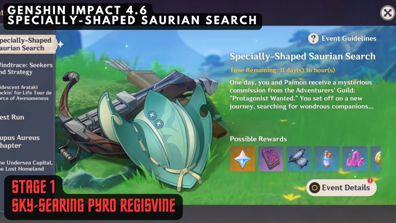 Stage 1 Sky-Searing Pyro Regisvine (Use Hydro/Cryo) - Specially-Shaped ...