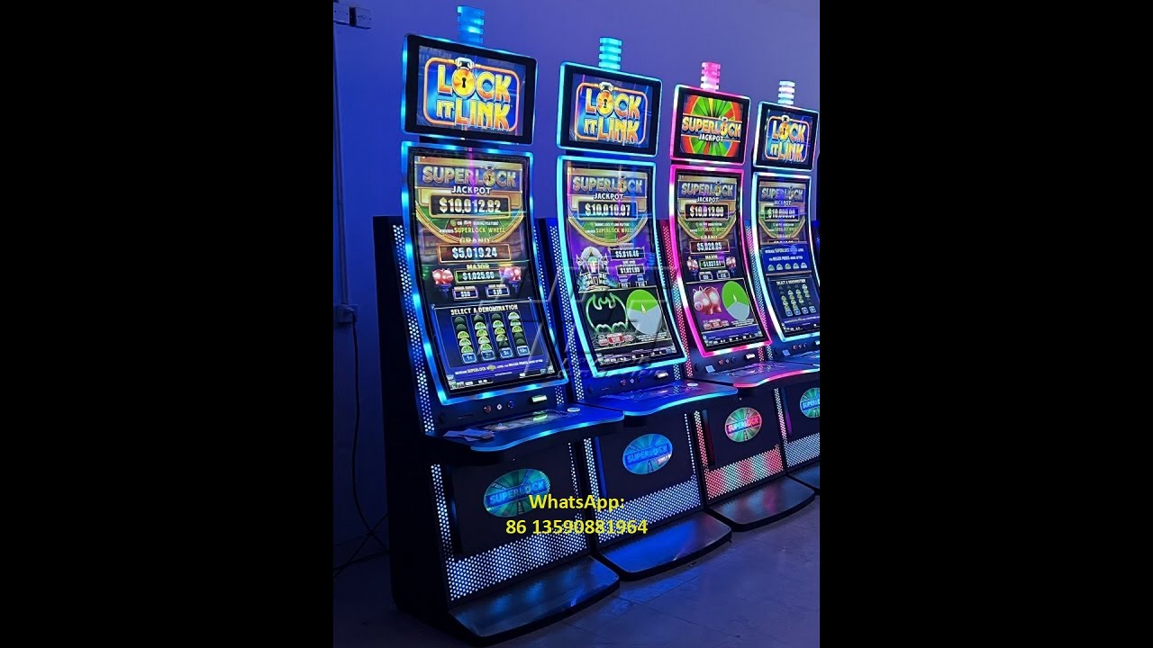 Super Lock,Lock it Link Skill Game 43 Inch Curved Slot Game Machine ...