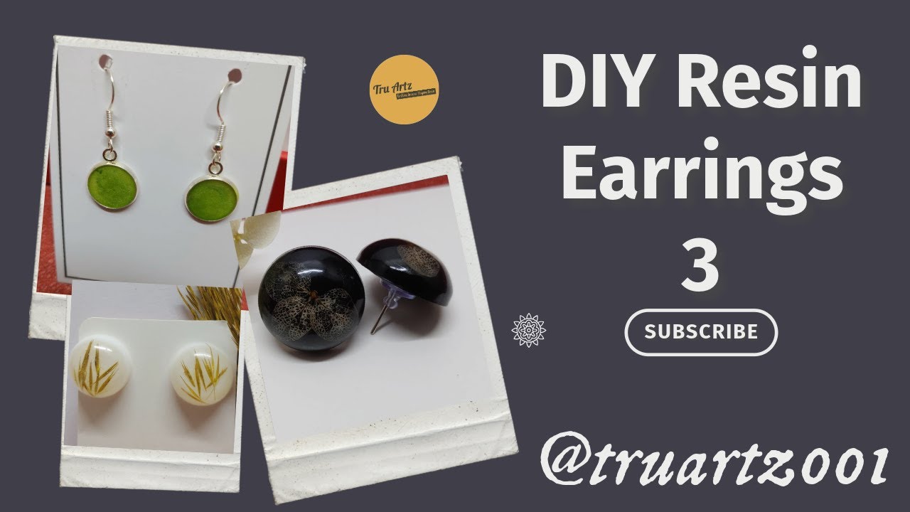 How to make Resin Earrings 3 | DIY Resin Jewelry ideas - YouTube