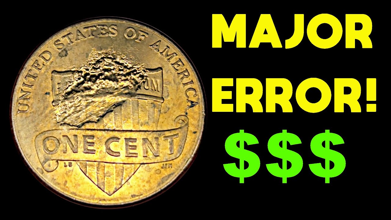 MAJOR ERROR FOUND! - (COIN ROLL HUNTING PENNIES) - YouTube