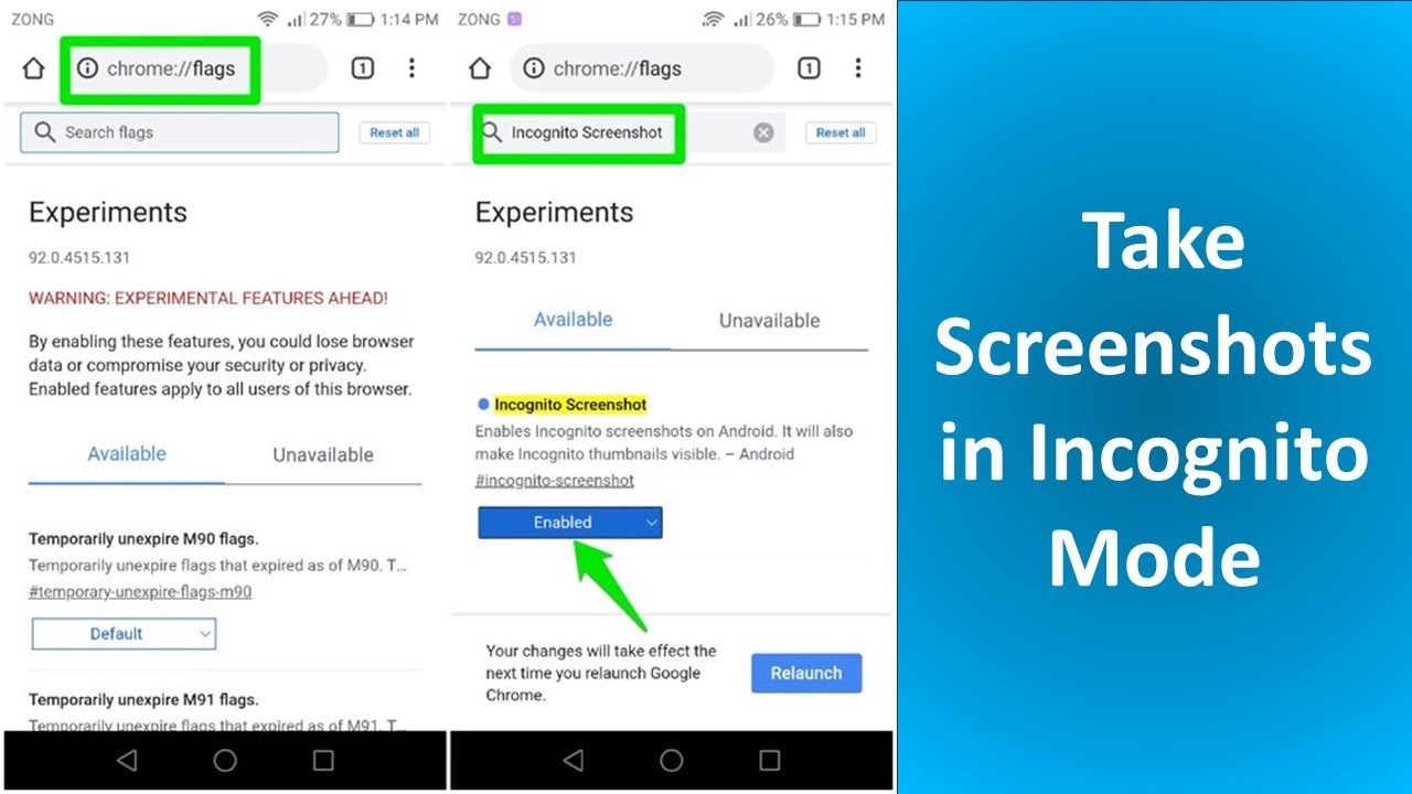 How To Take Screenshots in Incognito Mode On Android - YouTube
