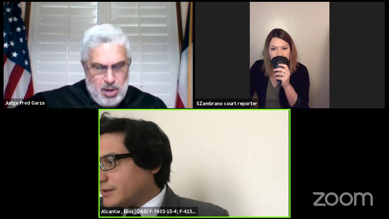 Judge Fred Garza's Zoom Meeting - YouTube