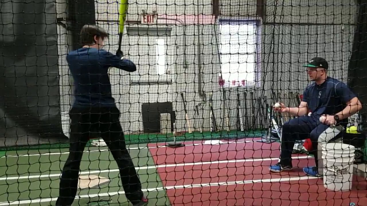 Batting Practice with Joe DeCarlo of the Seattle Mariners Organization ...
