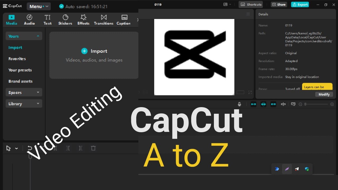 CapCut Tutorial for PC (2025) | Complete Video Editing Tutorial for ...