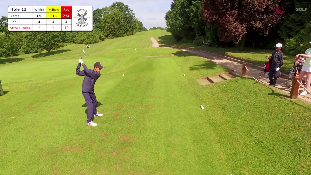 Enfield Golf Club Hole 13 Fly-THRU' - YouTube