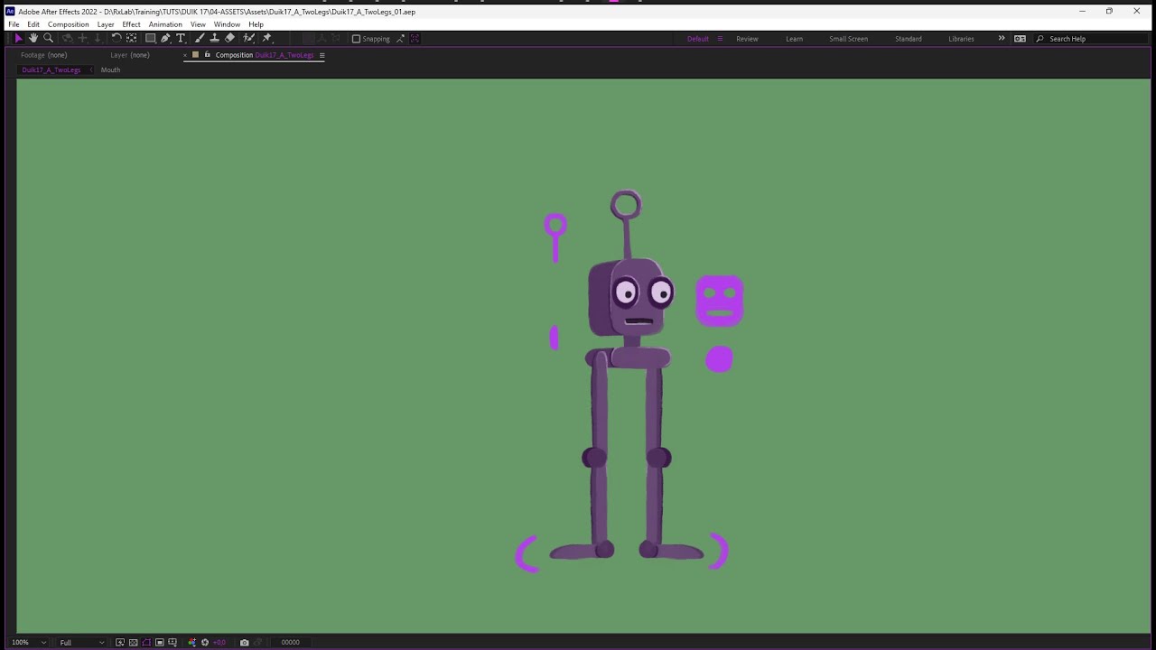 Duik Ángela Tutorial: Rig a robot with stretchy legs in After Effects ...