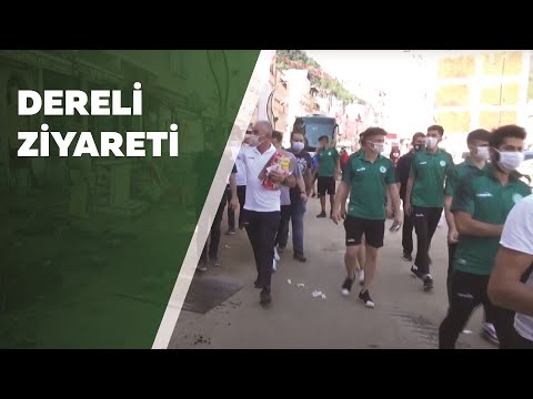Sel Afeti Sonrası Dereli'ye Moral Ziyareti