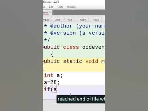 #java #icse #tenth #icsetenthjava Decision Making #IfStatement ifelse statement wap odd/even1 ...