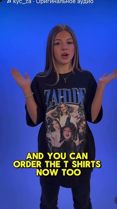 #zahide #dancefluencer new t-shirt 😘🎧🧸 - YouTube