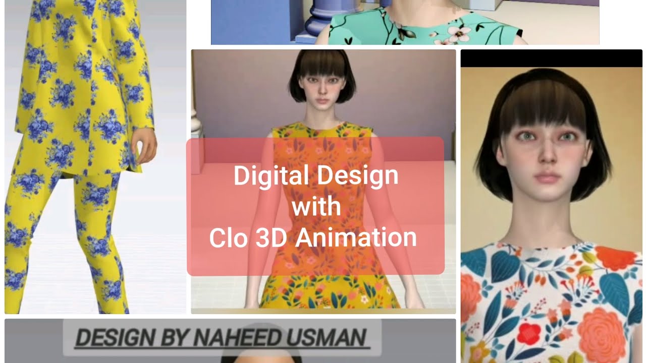 digital Design with clo 3d animation - YouTube