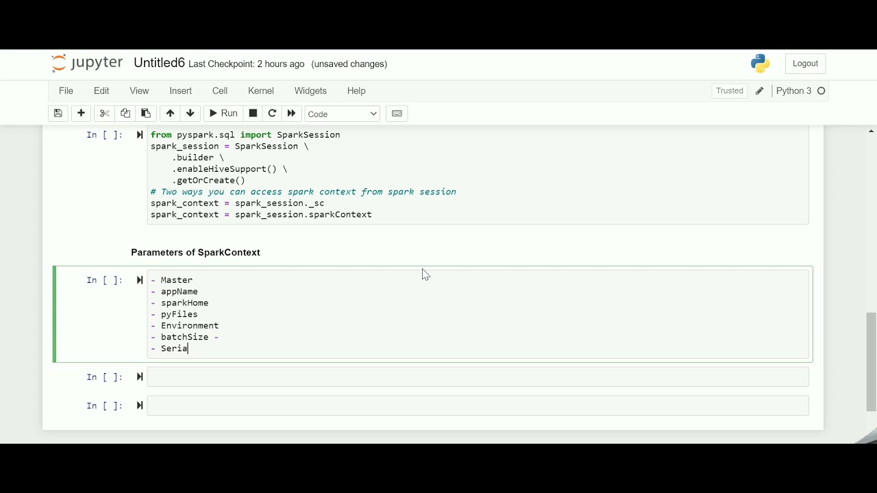 Tutorial On Parameters Of Spark Context Pyspark Interview Question 