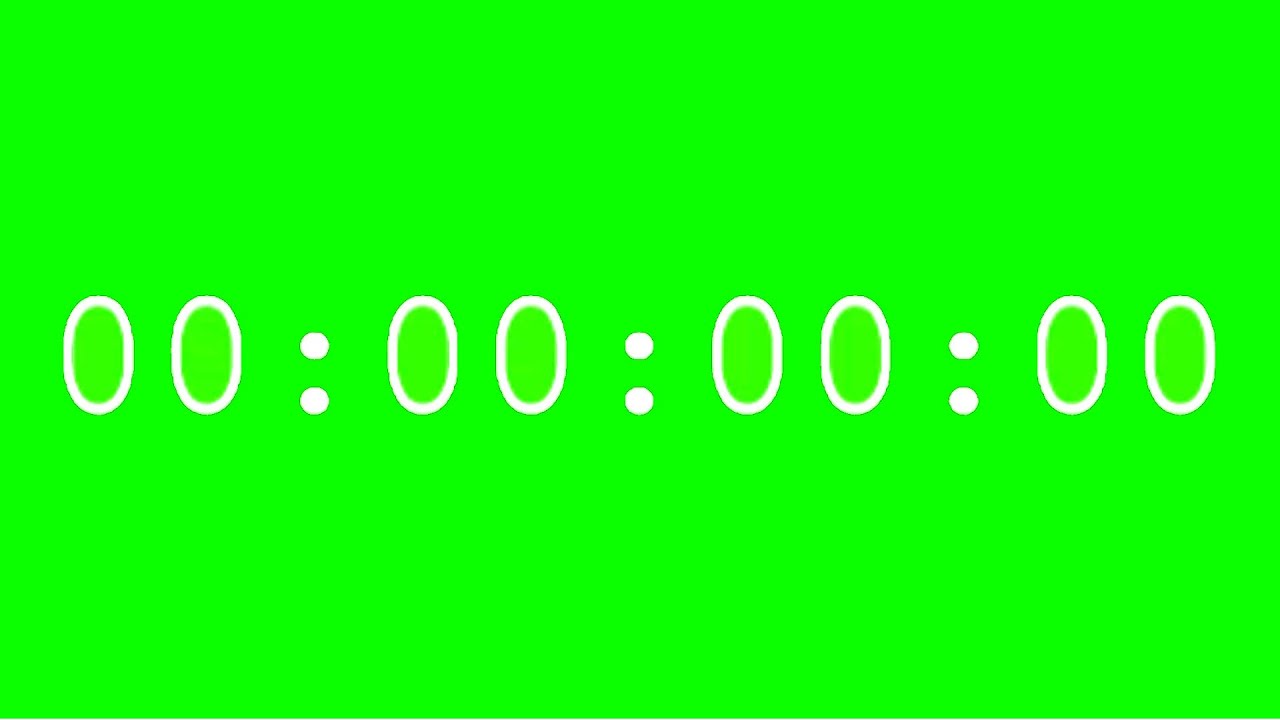 Timecode Green Screen Footage 1080p - YouTube