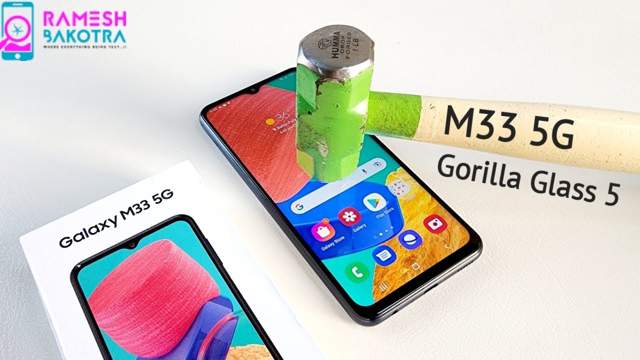 Samsung Galaxy M33 5G Screen Scratch Test | Gorilla Glass 5 - YouTube