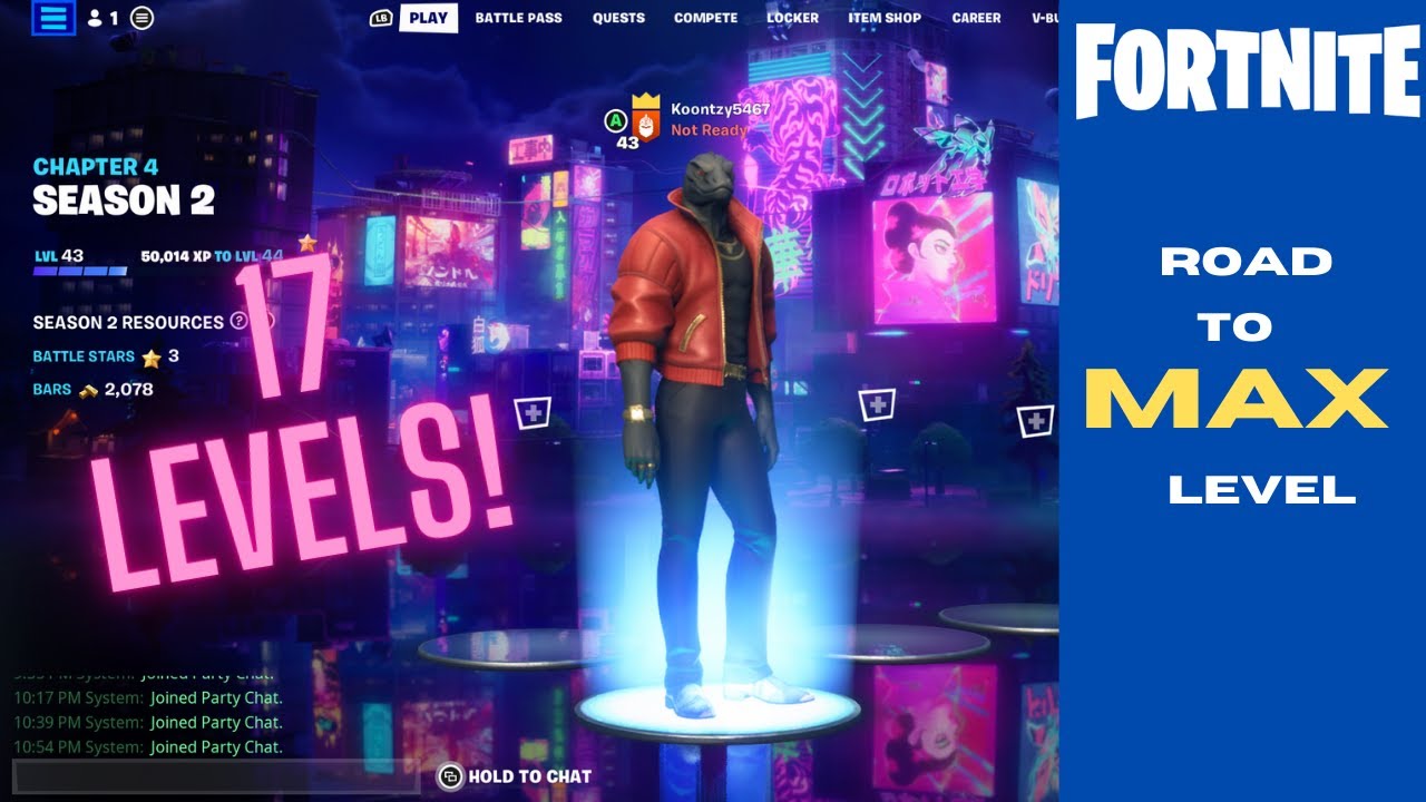 Fortnite - Road to MAX Level - YouTube