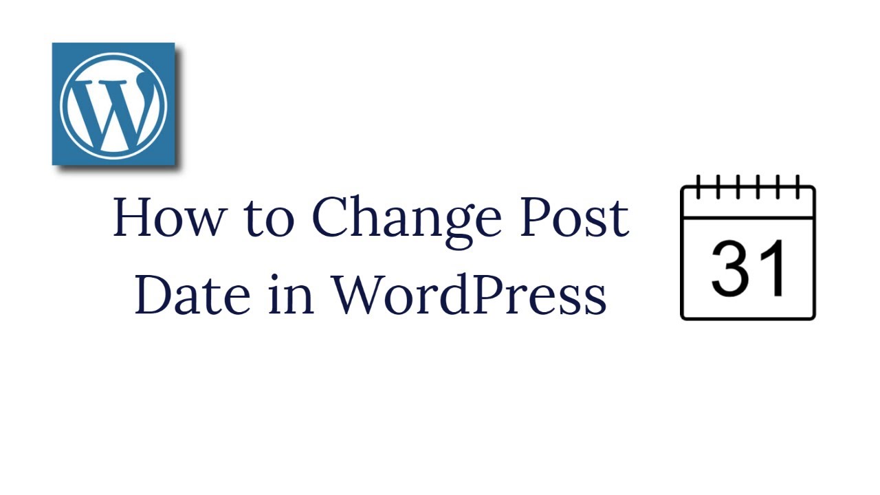 How to Change Post Date in WordPress | #WordPress - YouTube
