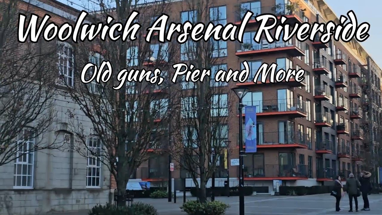 London Best Walking Tour-Woolwich Arsenal Riverside Old Guns, Pier View ...