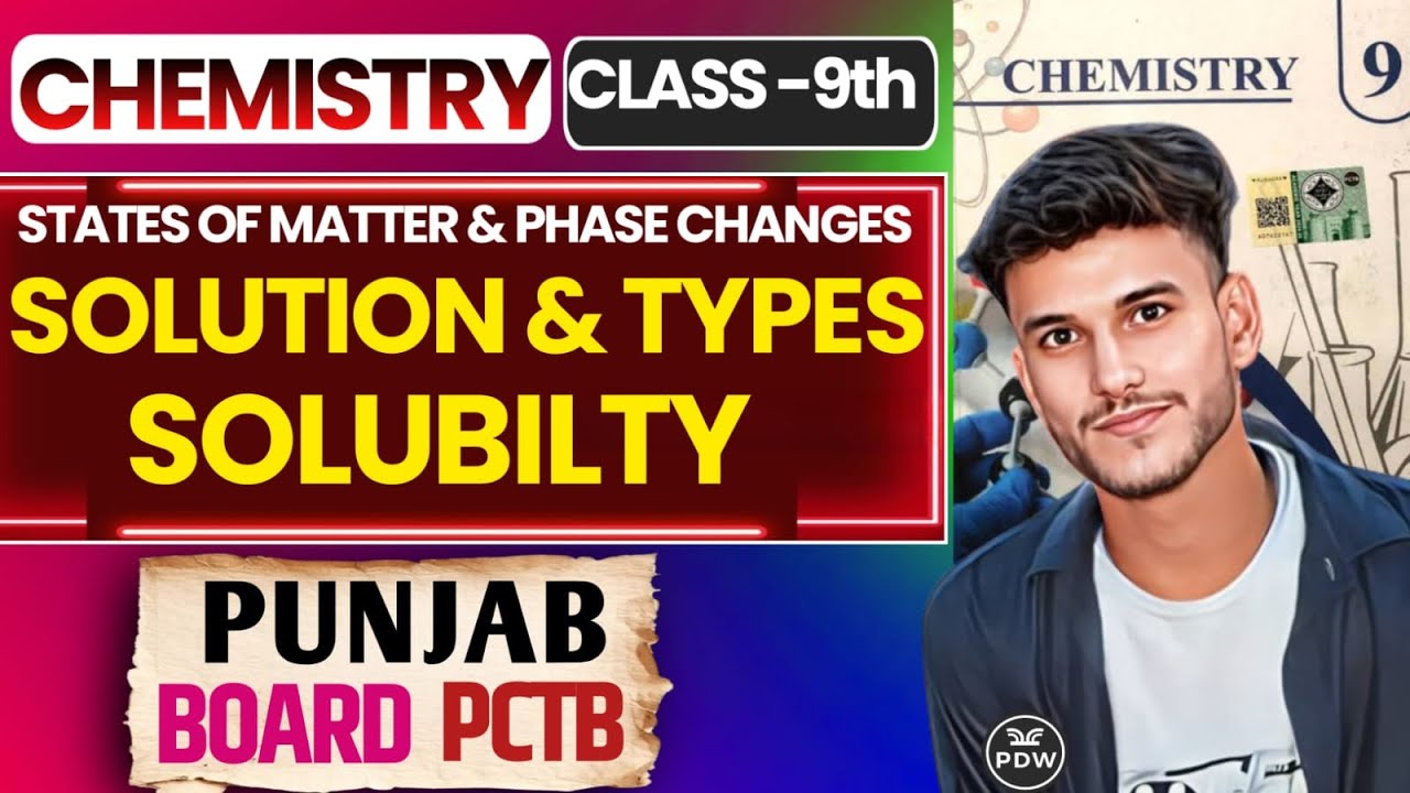 Solution & Its Types | Solubility | Class 9 Chemistry | Punjab Board ...