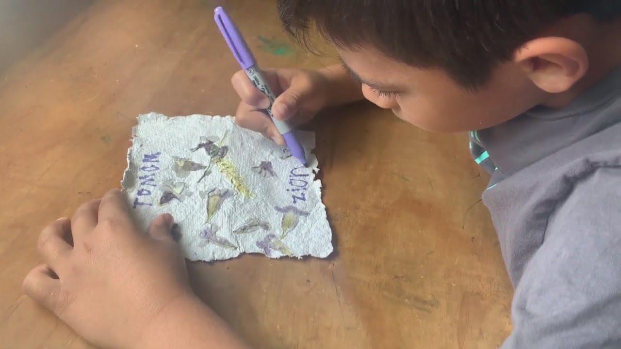 Kids World: DIY Recycled Paper - YouTube