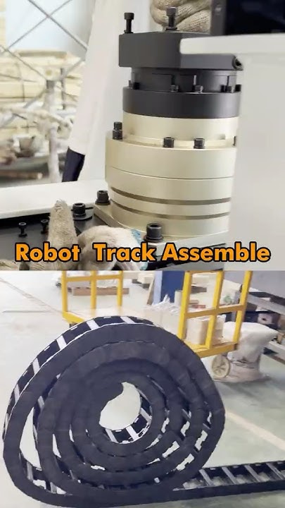 Robot Track Assembly | Precision Engineering for Industrial Robotics#evsrobot #track #rail # ...