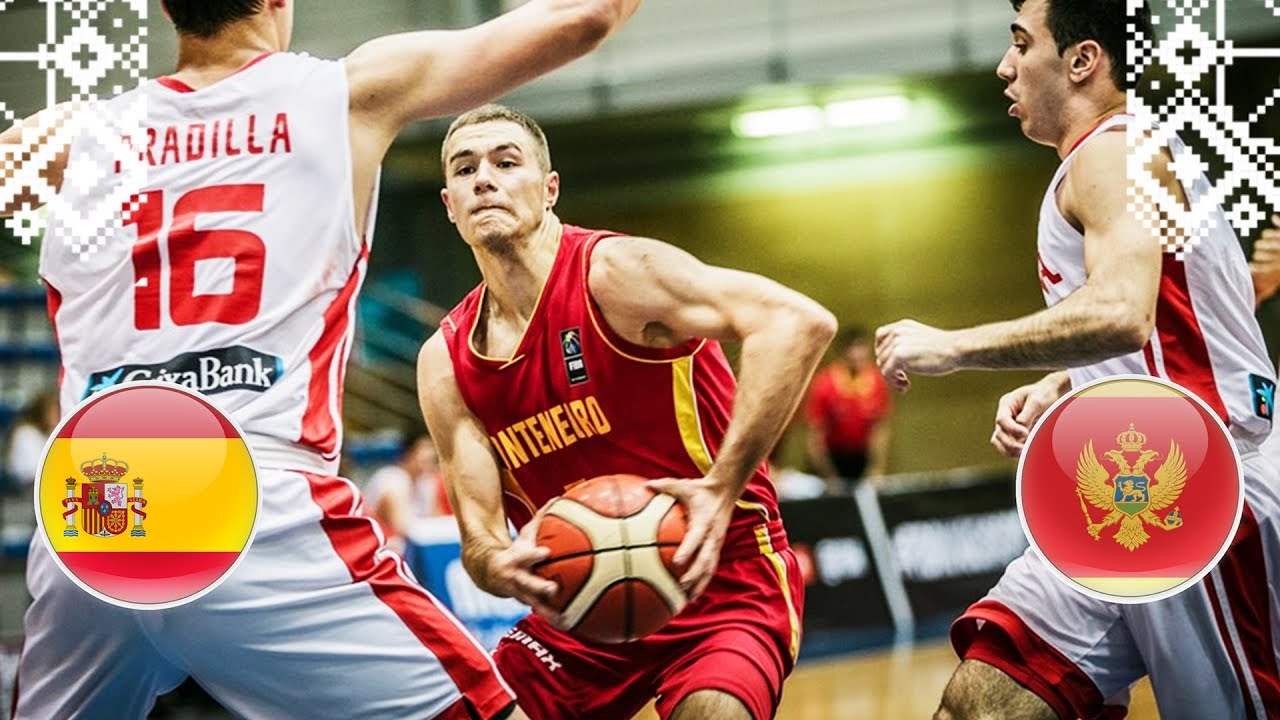 Spain v Montenegro - Full Game - Round of 16 - FIBA U18 European ...