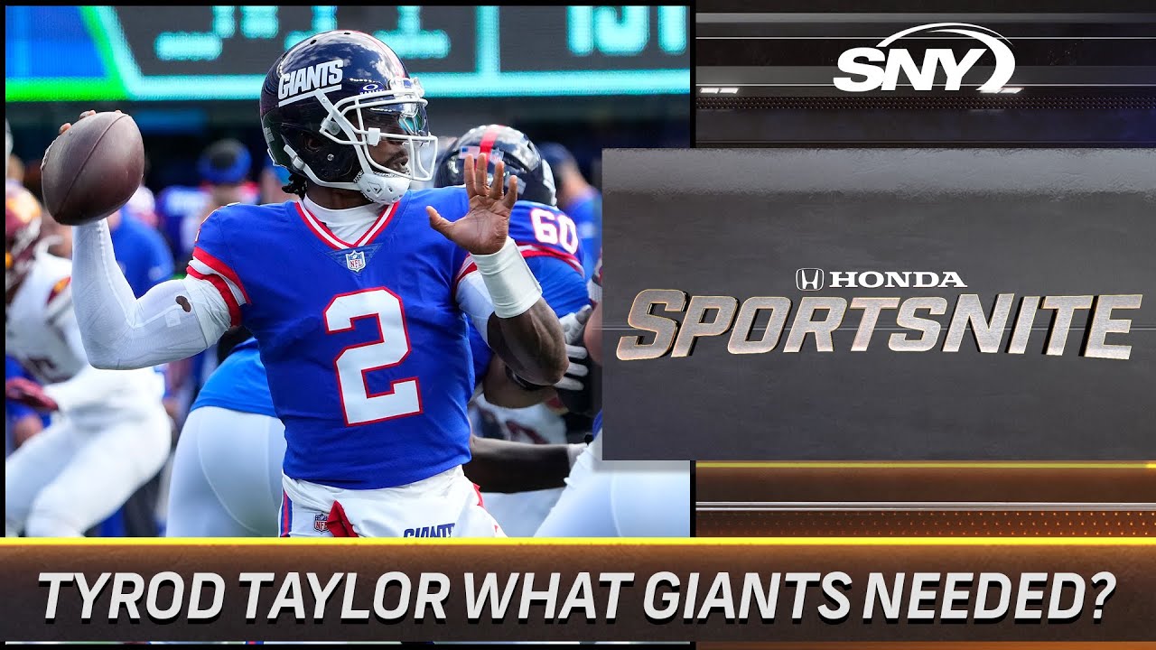 How important is Tyrod Taylor to Giants after win over Commanders ...