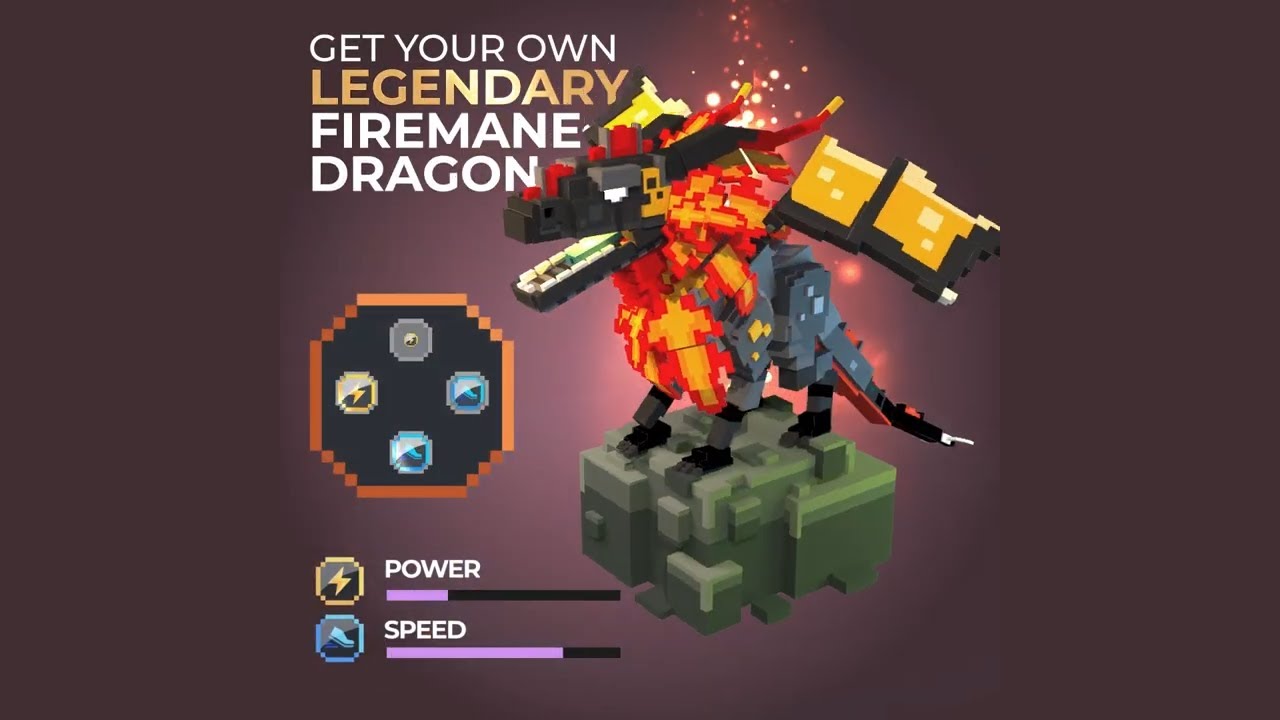 The Sandbox LAND Presale 4 Exclusive Asset - Firemane Dragon - YouTube