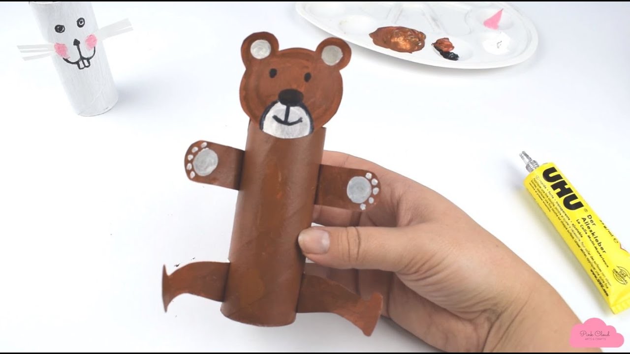 DIY 🧸 How To Make Toilet Paper Roll Teddy Bear 🐻 Fun and Easy Recycle ...