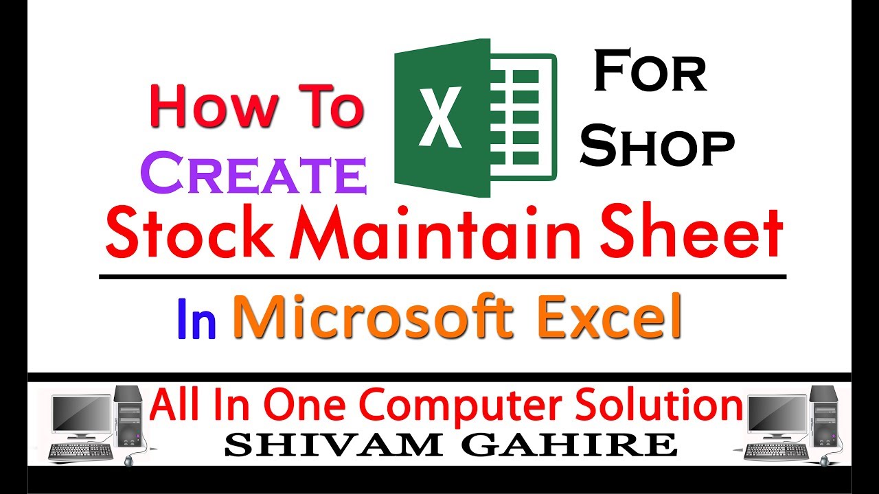 Learn Stock Maintain Sheet In Excel YouTube learn-stock-maintain-sheet-in-excel-youtube