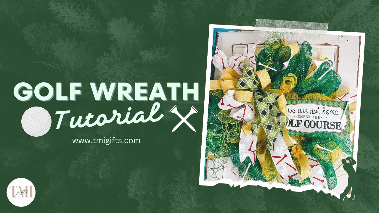 MASTERS WEEK/GOLF WREATH - YouTube